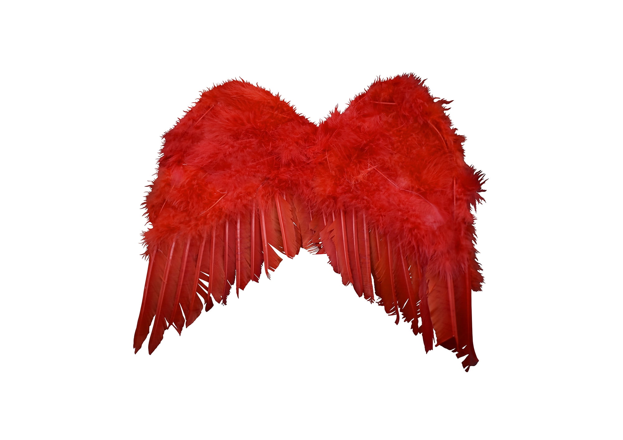 Child Mini Cupid Red Angel Devil Feather Wings Valentines Costume ...
