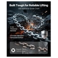 Manual Chain Hoist 550LBS 1/4 Ton, 5FT Lift Come Along, G80 Steel Chain ...
