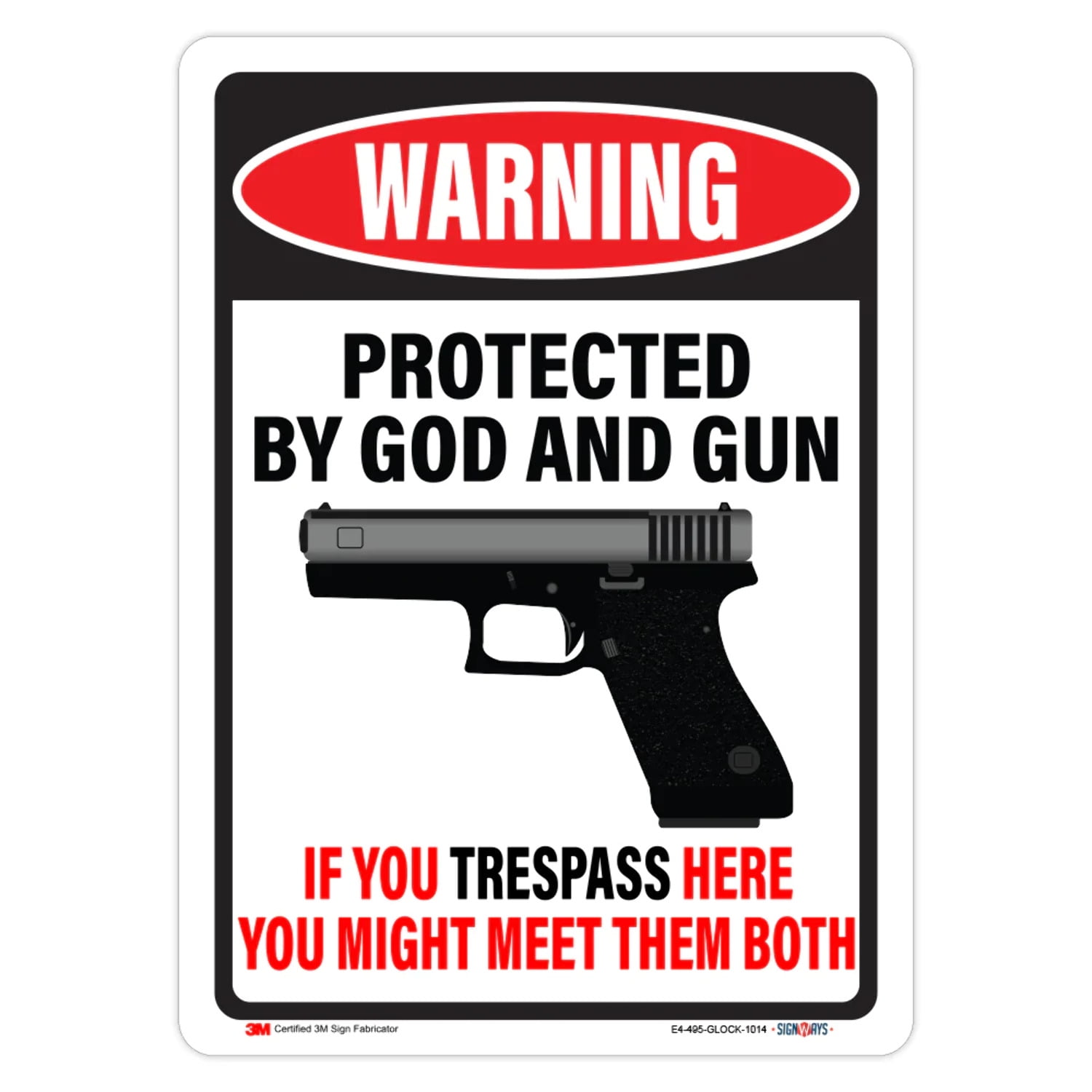 Gun Warning Signs