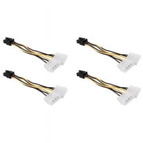 A Dual 4-Pin Molex IDE to 6 Pin PCI-E Graphic Card Power Connector ...