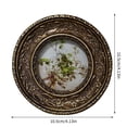 Antique Bronze Round Wall Mount and Tabletop Resin Photo Frame With ...