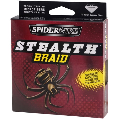 Spiderwire Stealth Braid Fishing Line (300 yds) - 20 lb Test - Hi-Vis ...