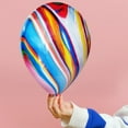 Way To Celebrate, 8ct Multicolor Marble Balloons, 12 Inch Latex Party ...