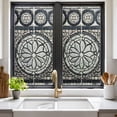 Bohemian Daisy Window Privacy Film, Mosaic Flower Classic Traditional ...
