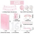 16th Birthday Party Decoration Kit Pink Bow Party Supplies - Walmart.com