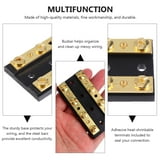 1 Set 4 Positions Dual Row Bus Bar Electric Terminal Junction Block 60A ...