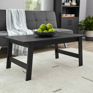 Mainstays Wood Rectangle Coffee Table, Walnut Finish - Walmart.com