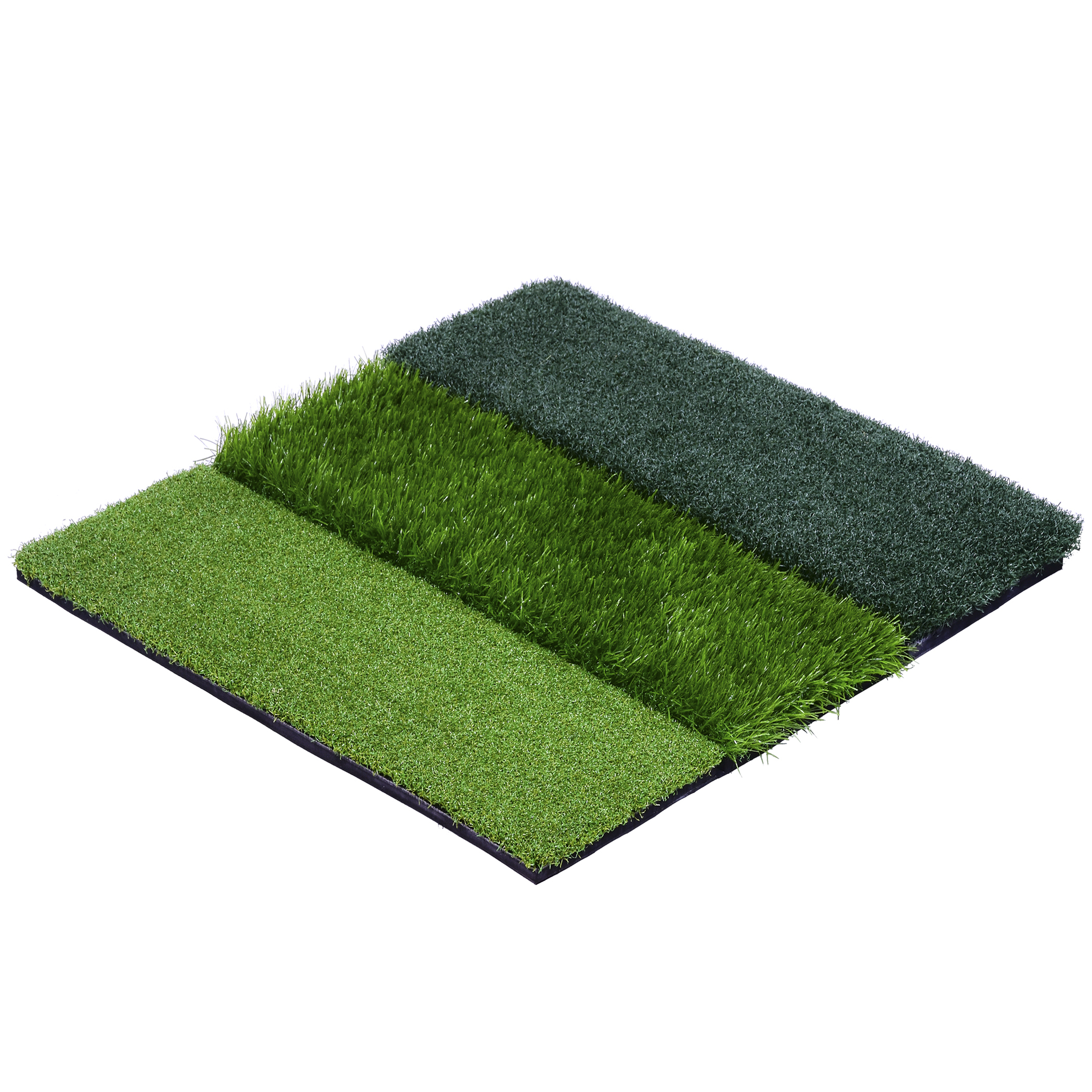 GoSports Tri-Turf XL Golf Practice Hitting Mat | Huge 24" x 24" for ...