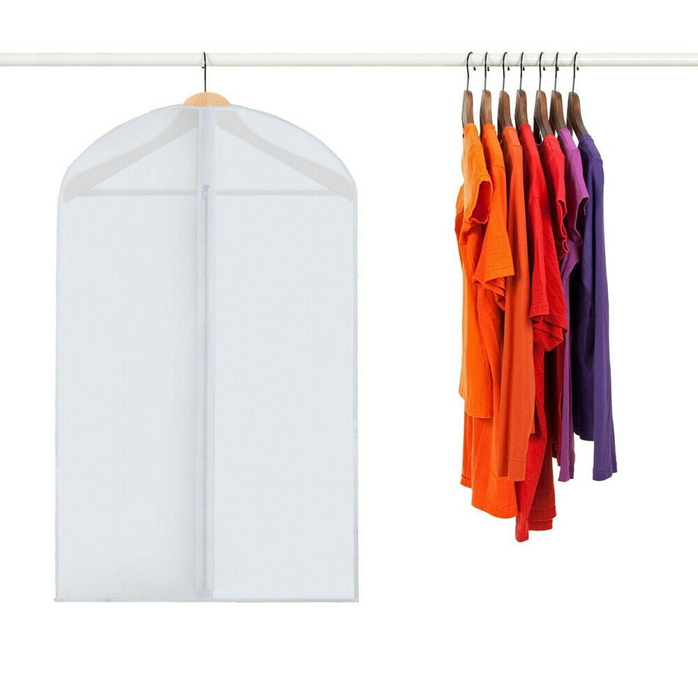 Clear Garment Bags Clothes Covers Protecting Dusts for Storage Hanging ...