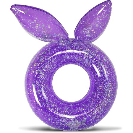 Inflatable Bunny Pool Float Tube - Luxurious Fun Lounger Filled with ...