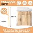 100 mini bamboo forks, 3.5-inch mini forks for appetizers, disposable ...