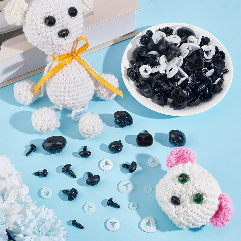 Bunny Craft 100 Pcs Plastic Safety Nose For Teddy Bear Doll Animal Toys ...