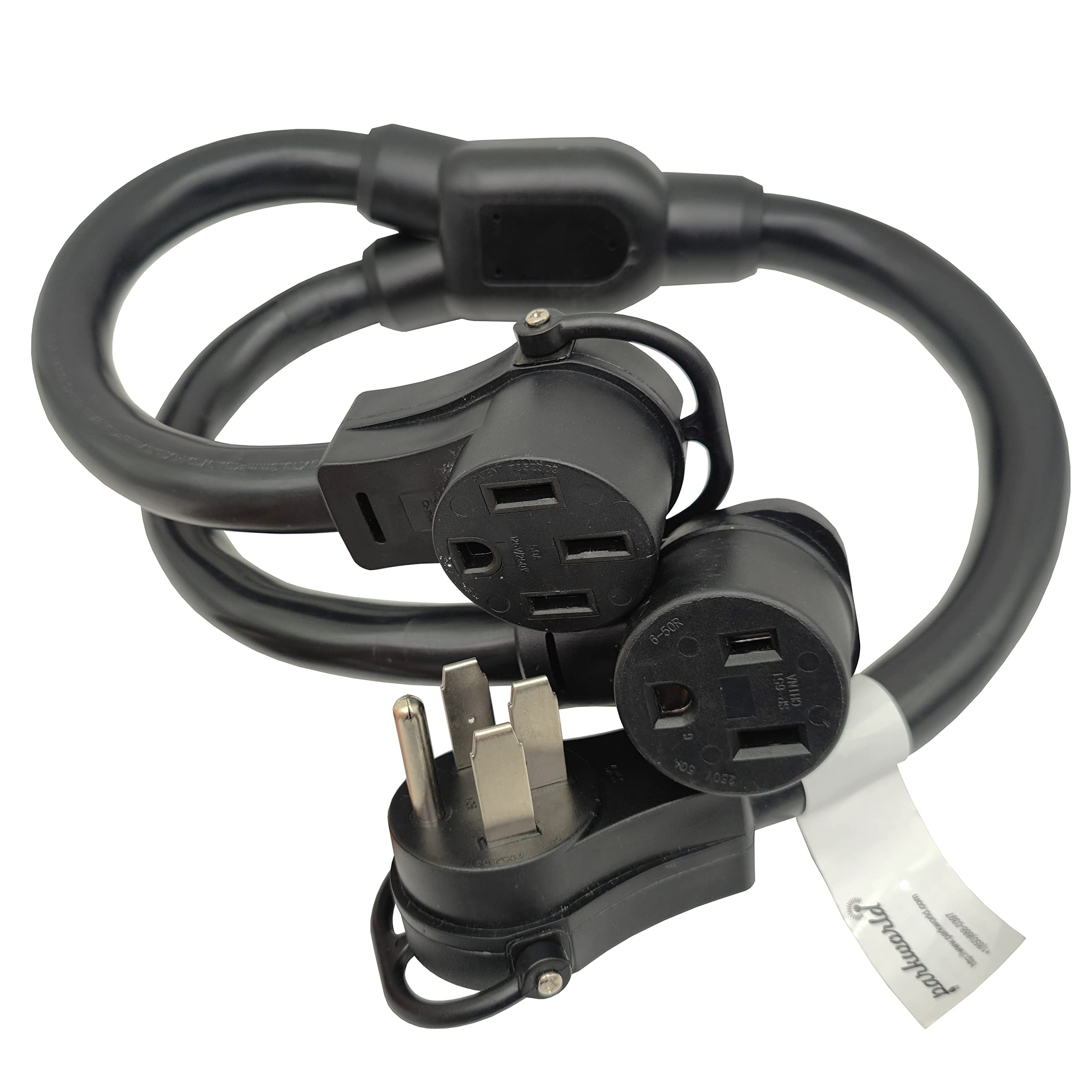 Parkworld 64217 NEMA 14-50P to 6-50R & 14-50R Splitter for 4-Prong RV ...
