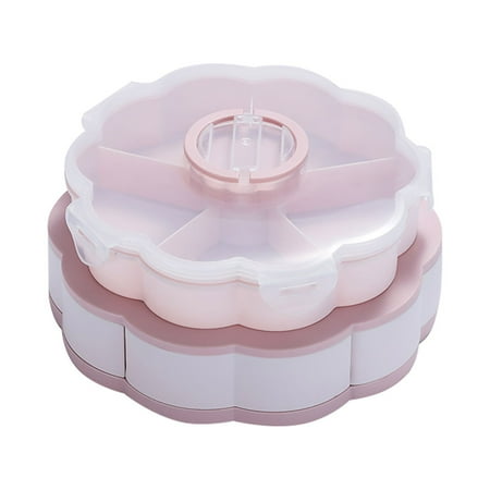 matoen Double Layer Candy And Dried Fruit Rotating Design Dessert ...