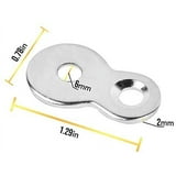 40 Pack Figure 8 Shaped Steel Desk Top Fastener Clip, Heavy Duty Figure ...