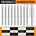 10Pcs M2 HSS Drywall Router Bit Set 3/16 inch Spiral Downward ...