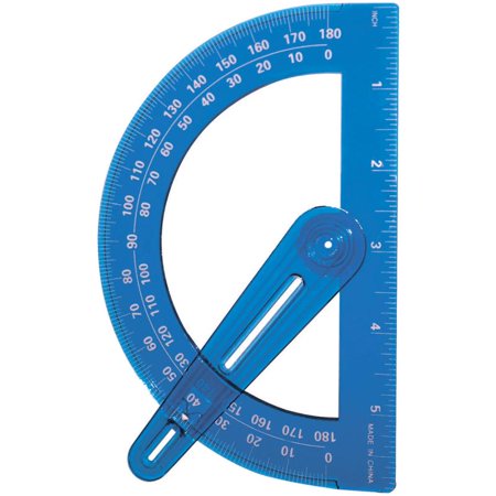 Plastic Protractor With Swing Arm-6" - Walmart.com