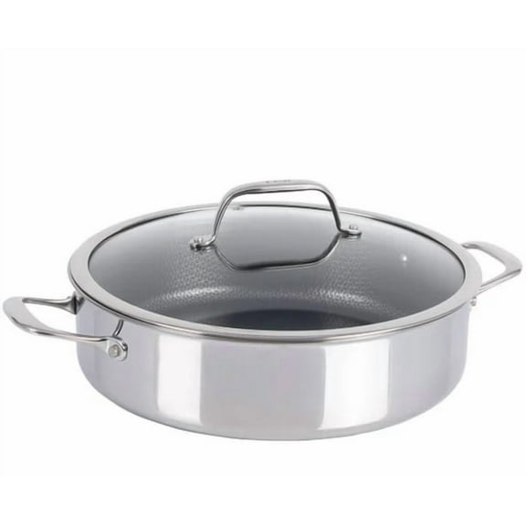 T-fal Hybrid Mesh Stainless Steel 6-quart Universal Pan Dishwasher Safe ...