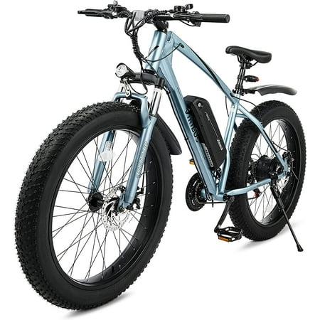 HONE Electric Bike for Adults, Shimano 21 Speed 26" Fat Tire Bike with ...
