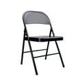 (2 pack) Mainstays Steel Folding Chair, Black - Walmart.com