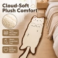 Cat Rug for Bedroom, Washable Cats Shaped Area Rug, Cute Cartoon Cat ...
