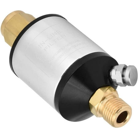 1/4" NPT Inlet and Outlet Air Compressor Filter Water Separator Air ...