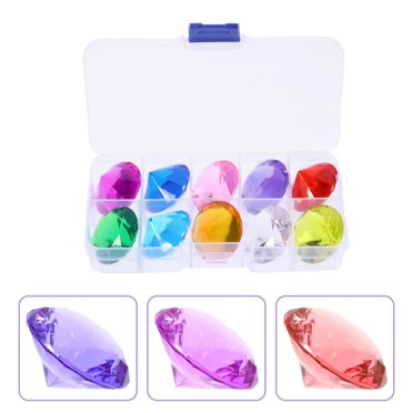 Acrylic Gemstones, Assorted Colors & Sizes, 1 lb. | Bundle of 10 Packs ...