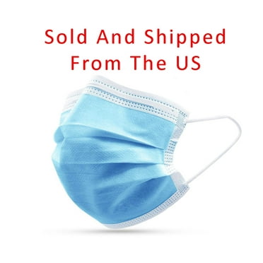 Disposable Face Mask - Pack of 50 Single Use Protective Masks With 3 ...