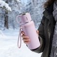 Insulated Stainless Steel Vacuum Bottle with Lid for Hot and Cold ...