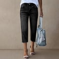 BUIGTTKLOP Jeans Capri Pants for Women High Waisted Denim Pants ...