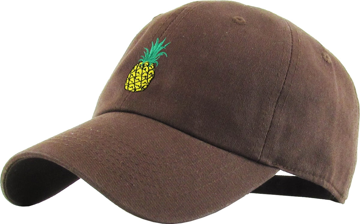 Pineapple Dad Hat Baseball Cap Polo Style Unconstructed Adjustable ...