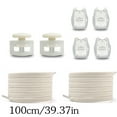 Adjustable Elastic Shoe Laces with Cord Lock Fasteners 3mmX100cm ...