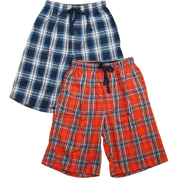 Hanes Mens Woven Stretch Sleep Lounge Pajama Jam Shorts 2 Pack 40897
