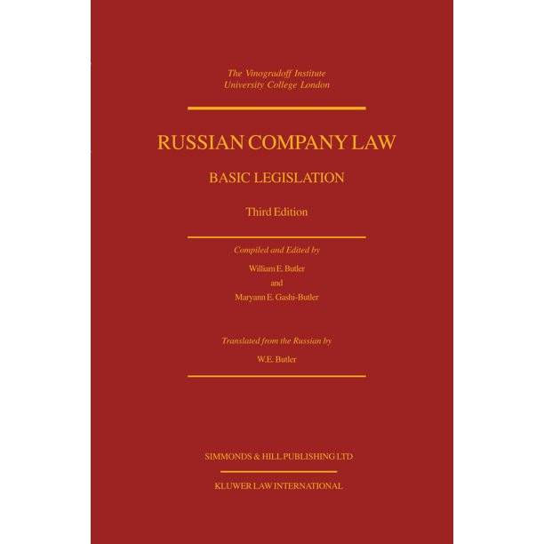 Russian Company Law, Basic Legislation (3rd Edition) (Hardcover ...