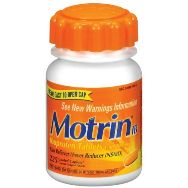Motrin IB Caplets, 225 ea - Walmart.com