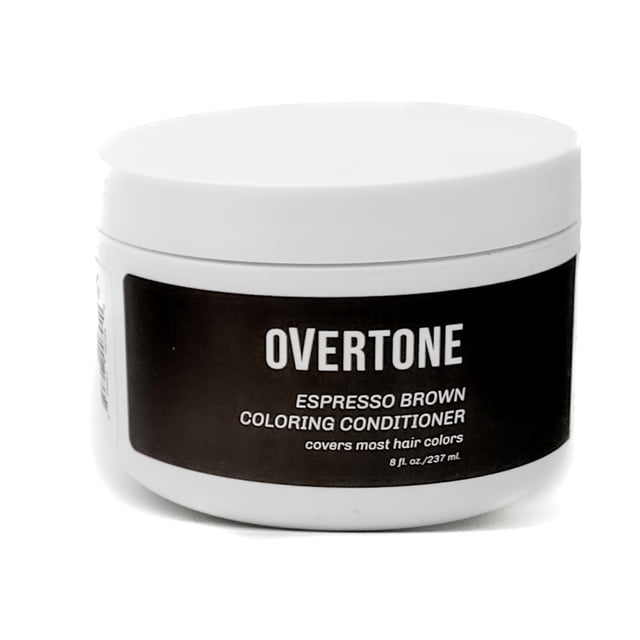 OverTone ESPRESSO BROWN Coloring Conditioner, Covers Most Hair Colors 8 ...