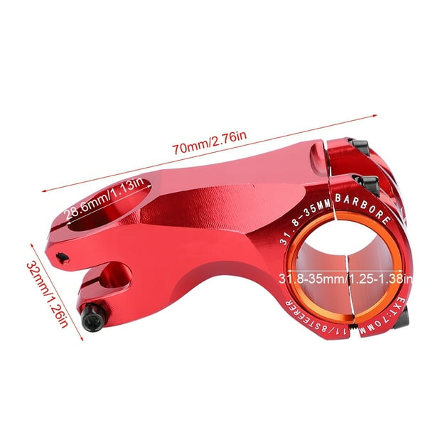 Aluminium Alloy Bike Handlebar Stem, 17 Degree Black Bike Stem ...