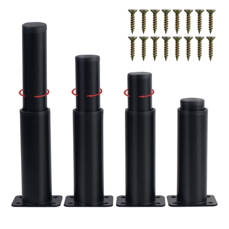 Replacement Furniture Legs 4 Inches (Set of 4) Plastic - Brown ...