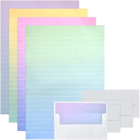 Colorful Stationery Papers Set, Stationery Paper and Envelopes Set ...