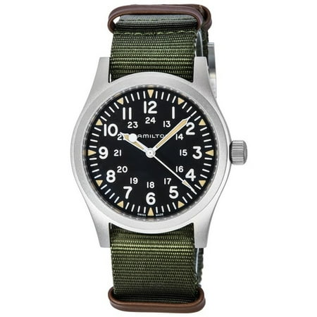 Hamilton Khaki Field Nylon Strap Black Dial Mechanical H69529933 Men's ...