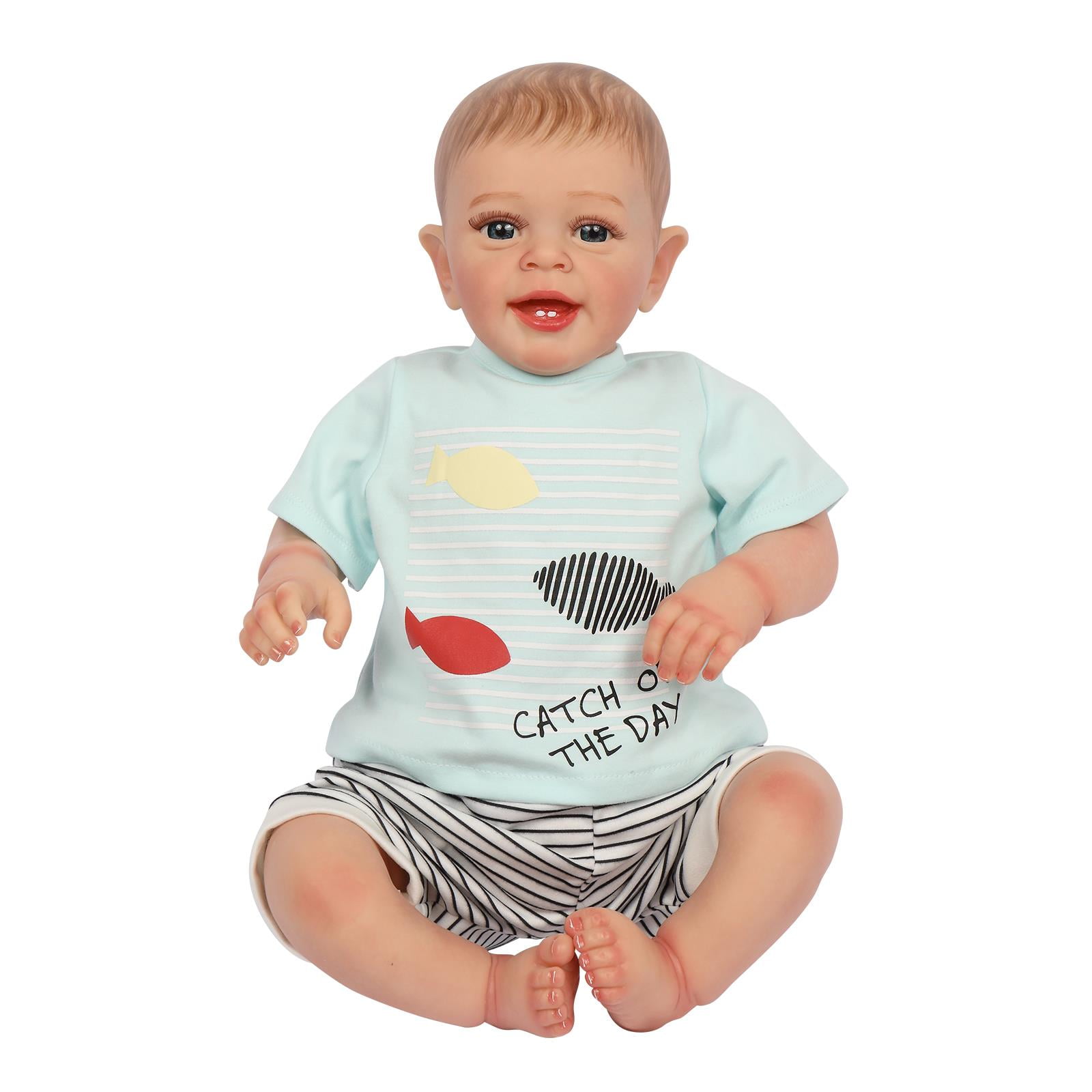 UBesGoo 24 Inch Realistic Newborn Baby Dolls, Soft Silicone Baby Doll ...