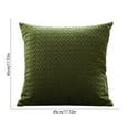 3D Leaf Quilted Embossed Pillowcase | Double-Sided Solid Color with ...