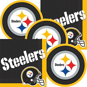 Pittsburgh Steelers Party Supplies Tailgating Kit, Serves 8 Guests ...
