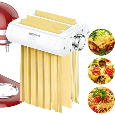 Kitchenaid KPRA Pasta Roller and cutter for Spaghetti and Fettuccine ...
