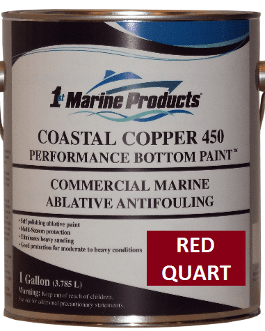 Coastal Copper 450 Multi-Season Ablative Antifouling Bottom Paint RED ...