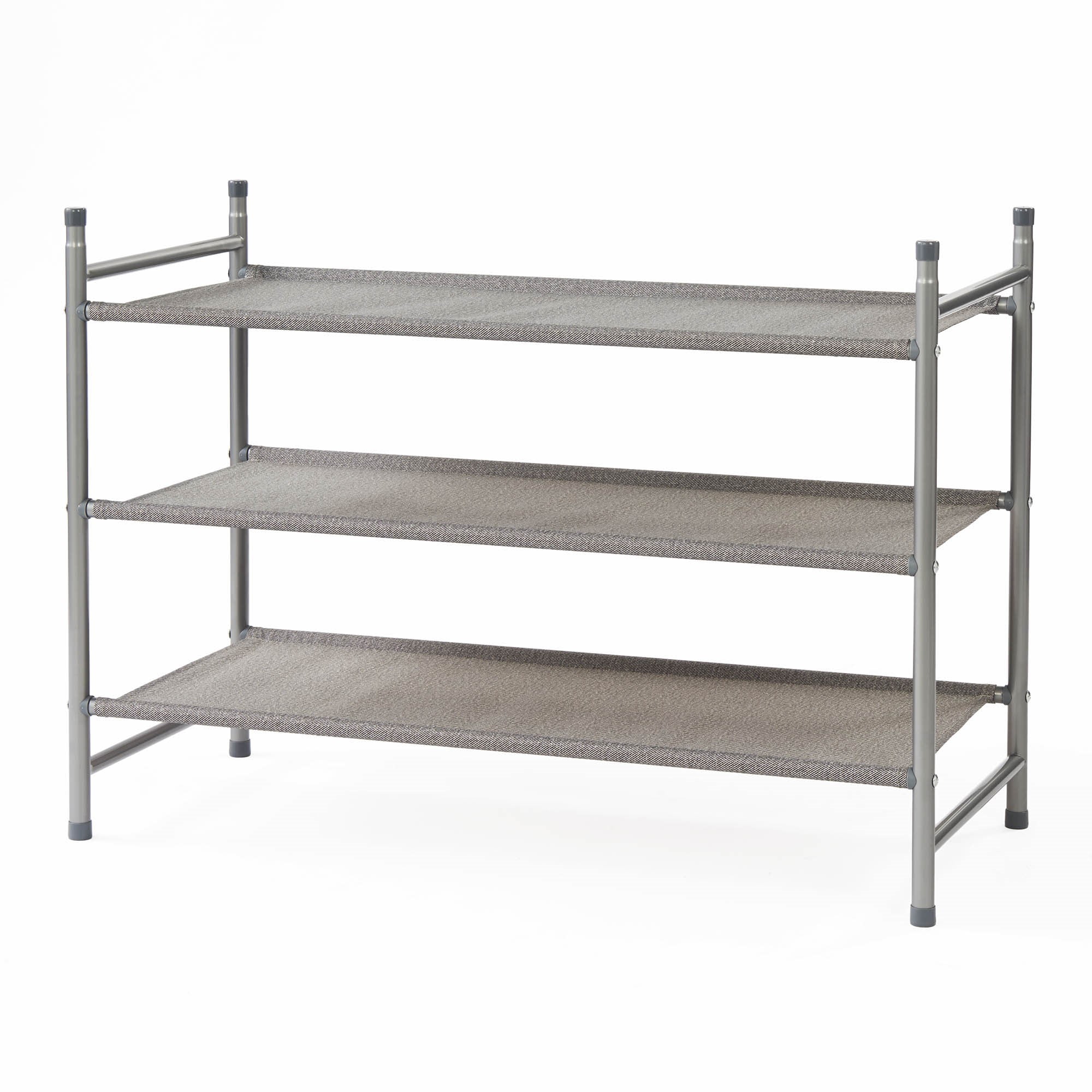 Neatfreak Stackable Shoe Rack, 3-Tier, Harmony Twill - Walmart.com