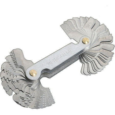 Thread Comb, Metric Thread Gauge 58 Blades Set Screw Pitch Thread ...