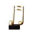 wutoase Gold Resin Music Note Sculpture, Modern Musical Symbol Figurine ...