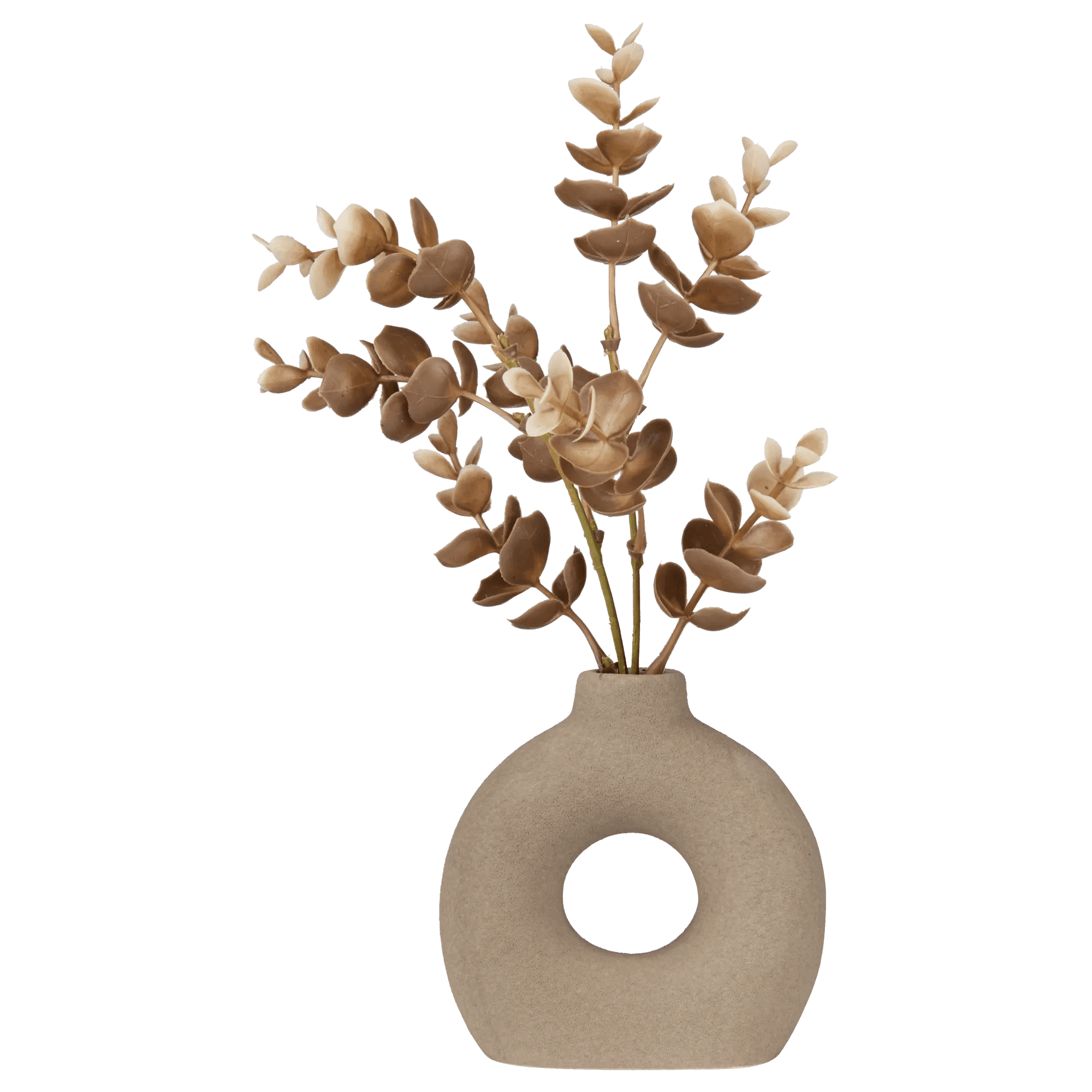 Click here for Bouclair Grey Eucalyptus In Loop Vase 9.8 X 1.5 X... prices