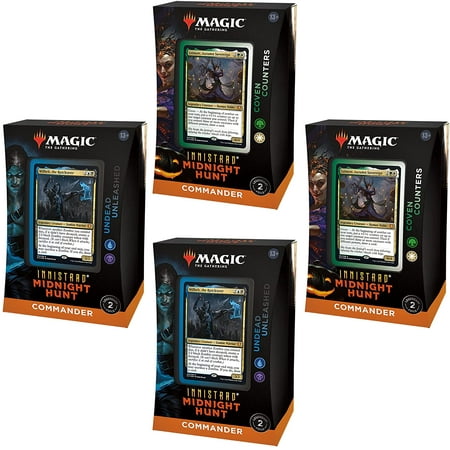 Bundle of 4 Magic: The Gathering Innistrad: Midnight Hunt Commander ...